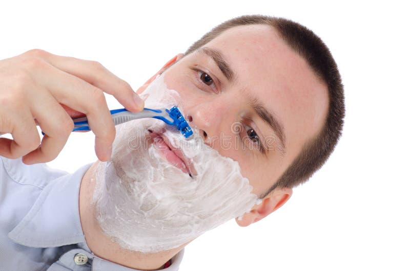 Afeitarse imagen de archivo. Imagen de imagen, cara, afeitado - 17604707