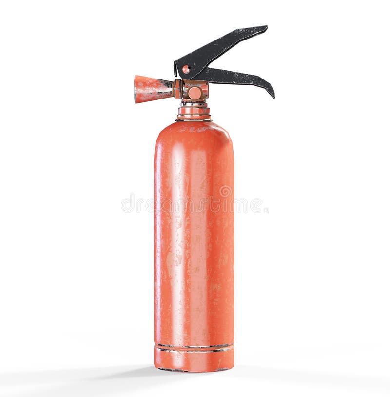 Aff Foam Spray Fire Extinguisher 3d Render on White Background No ...