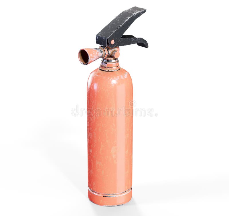 Aff Foam Spray Fire Extinguisher 3d Render on White Background No ...