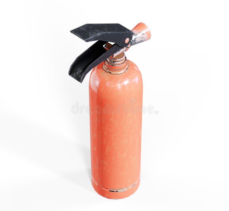 Aff Foam Spray Fire Extinguisher 3d Render on White Background No ...