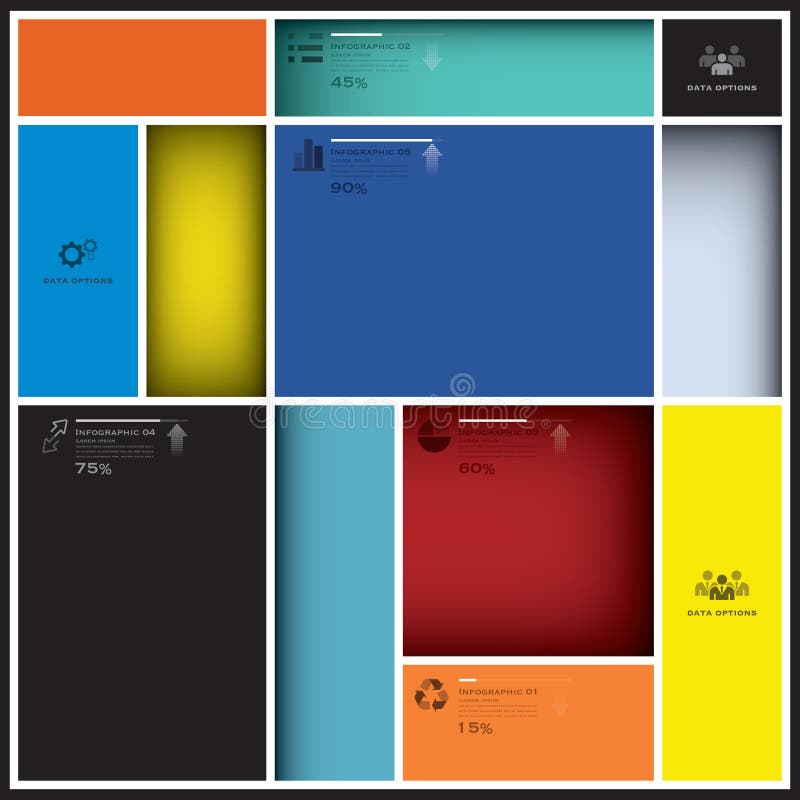 Affaires Infographic Avec Le Bruit Art Background Illustration de ...