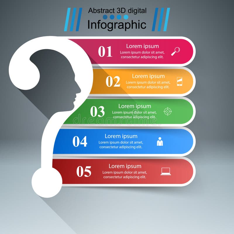 Affaires Infographics Point D'interrogation Comme Ondulation De L'eau ...