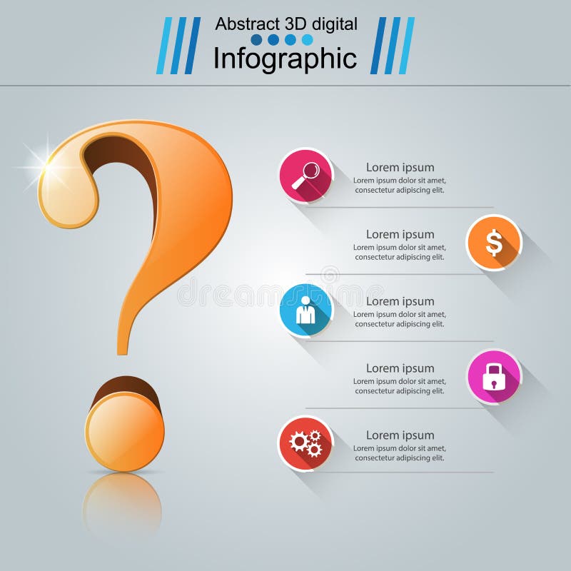Affaires Infographics Point D'interrogation Comme Ondulation De L'eau ...