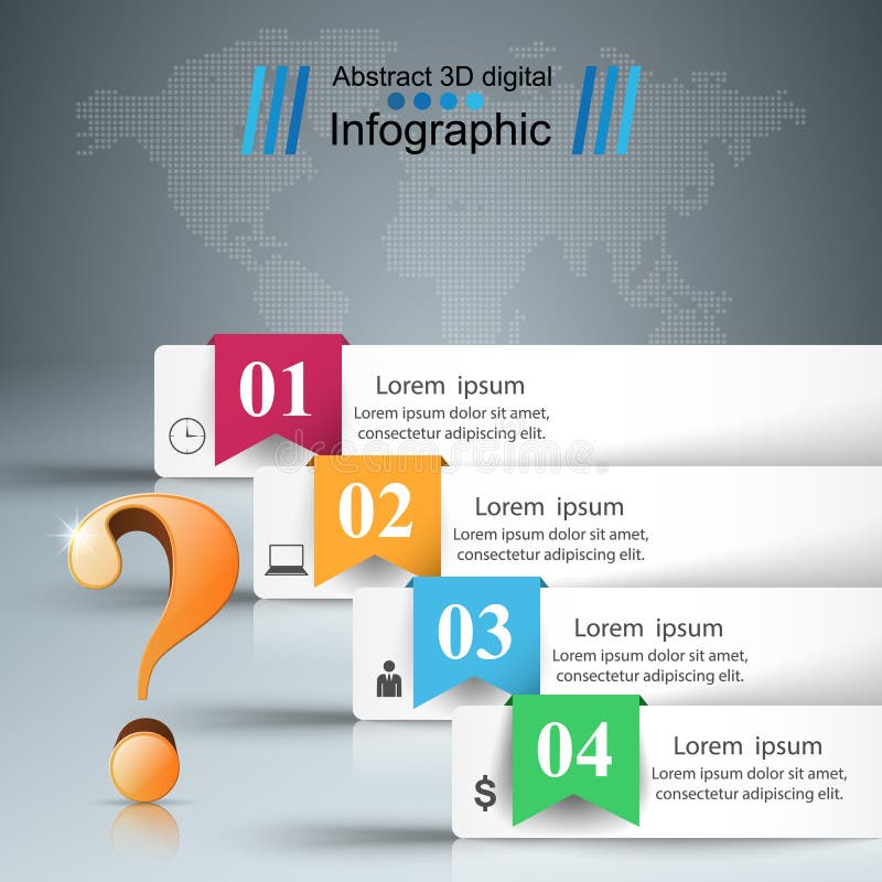 Affaires Infographics Point D'interrogation Comme Ondulation De L'eau ...