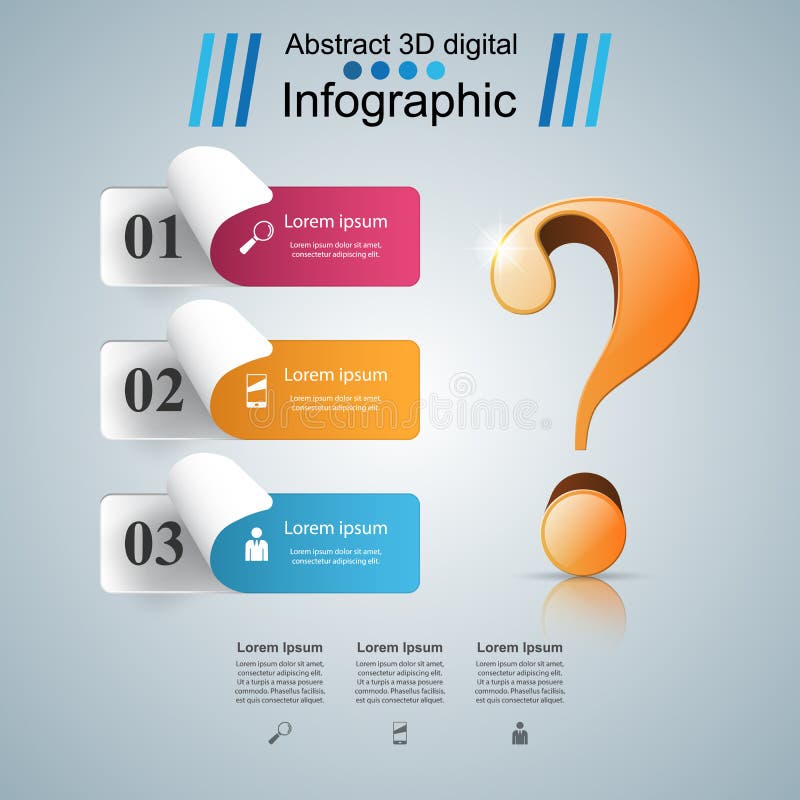 Affaires Infographics Point D'interrogation Comme Ondulation De L'eau ...