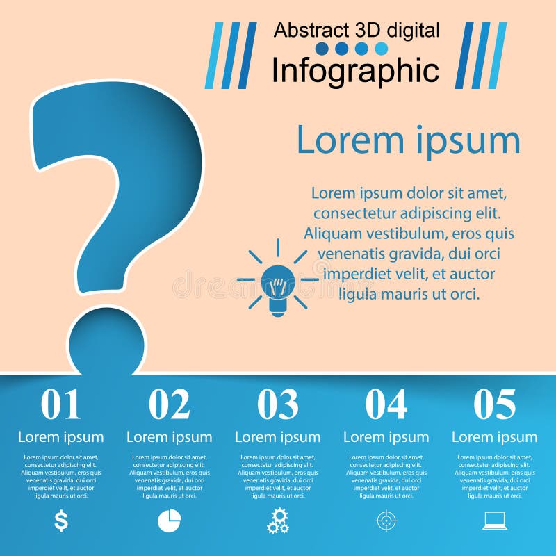Affaires Infographics Point D'interrogation Comme Ondulation De L'eau ...