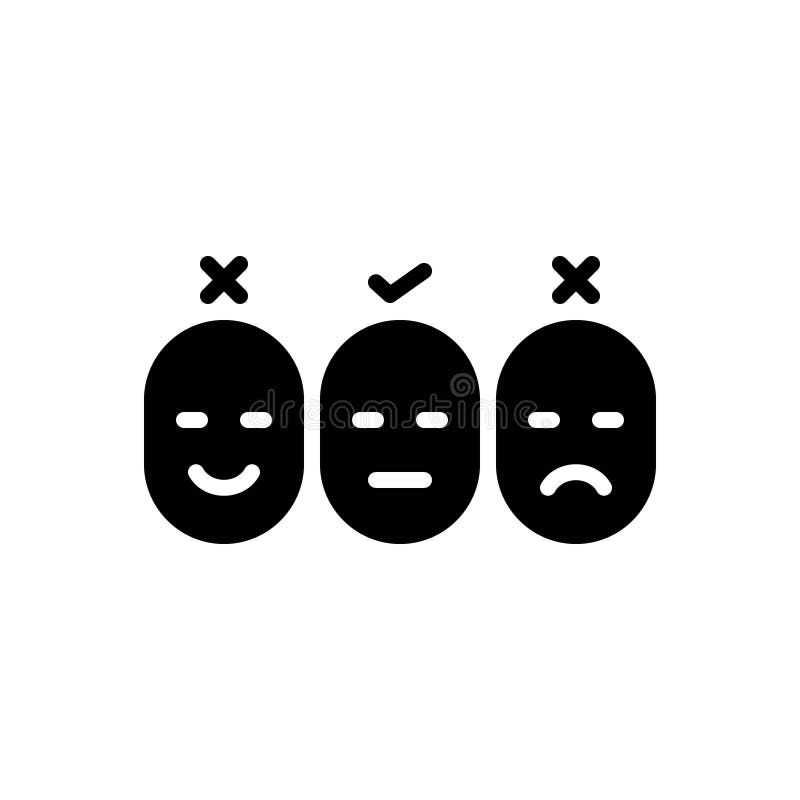 Black Solid Icon for Affecting, Fake and Sham Stock Vector ...