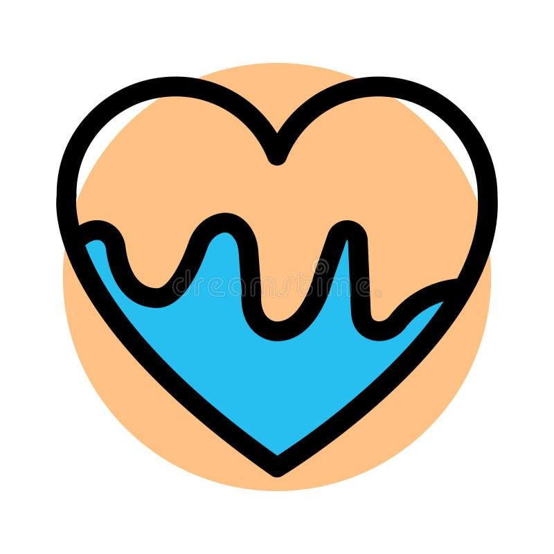 Heart Fill Animation Vector Illustration Stock Vector - Illustration of ...