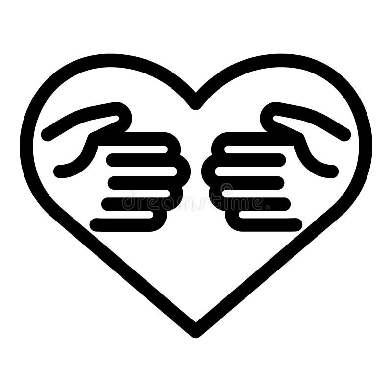 Love Affection Icon, Outline Style Stock Vector - Illustration of ...