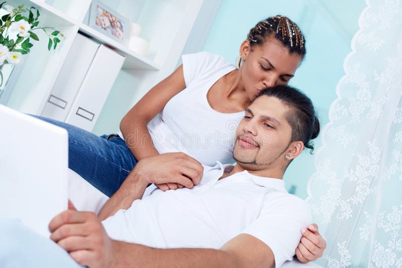 Affection stock photo. Image of happy, latino, girl, attractive - 58243024