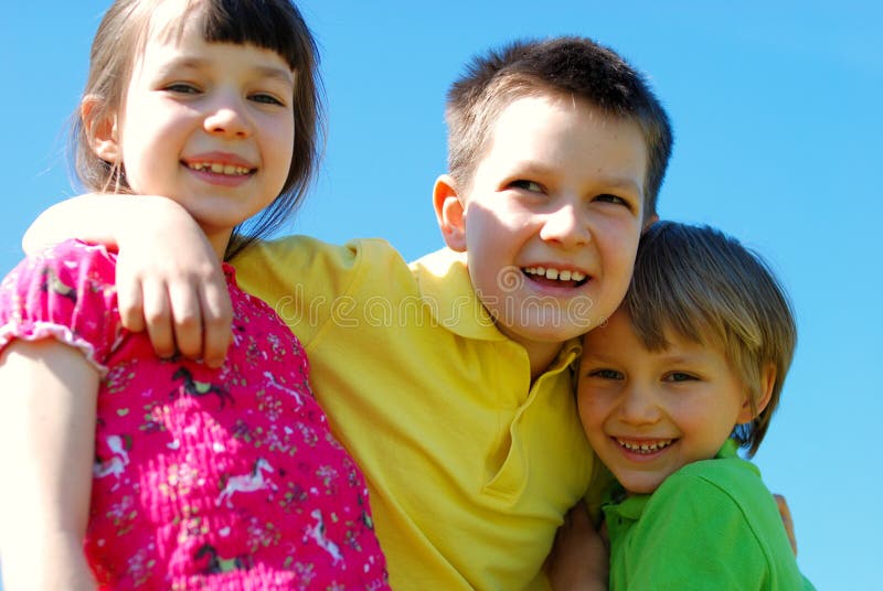 Affectionate children stock photo. Image of charming, bond - 2633816