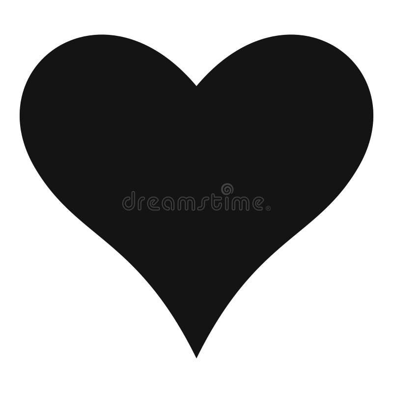 Affectionate Heart Icon, Simple Style. Stock Vector - Illustration of ...