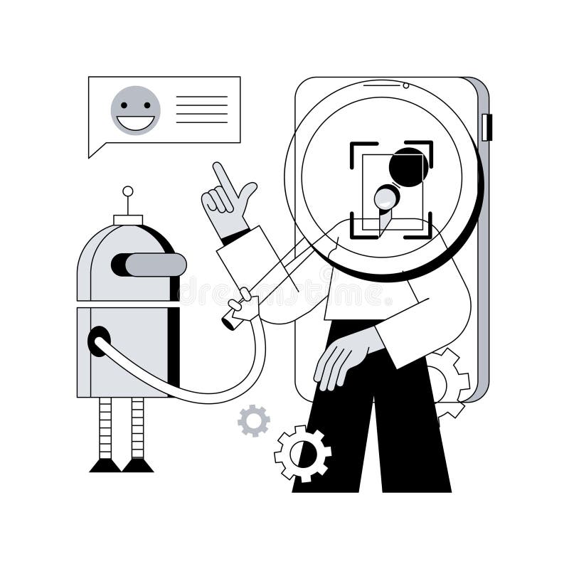 Affective Computing Abstract Concept Vector Illustration. Stock Vector ...