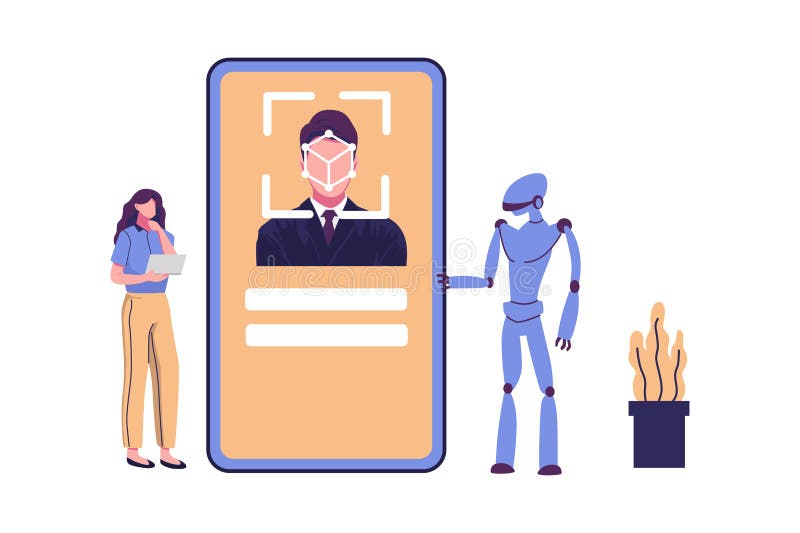 Affective Computing Flat Style Illustration Vector Design Stock Vector ...