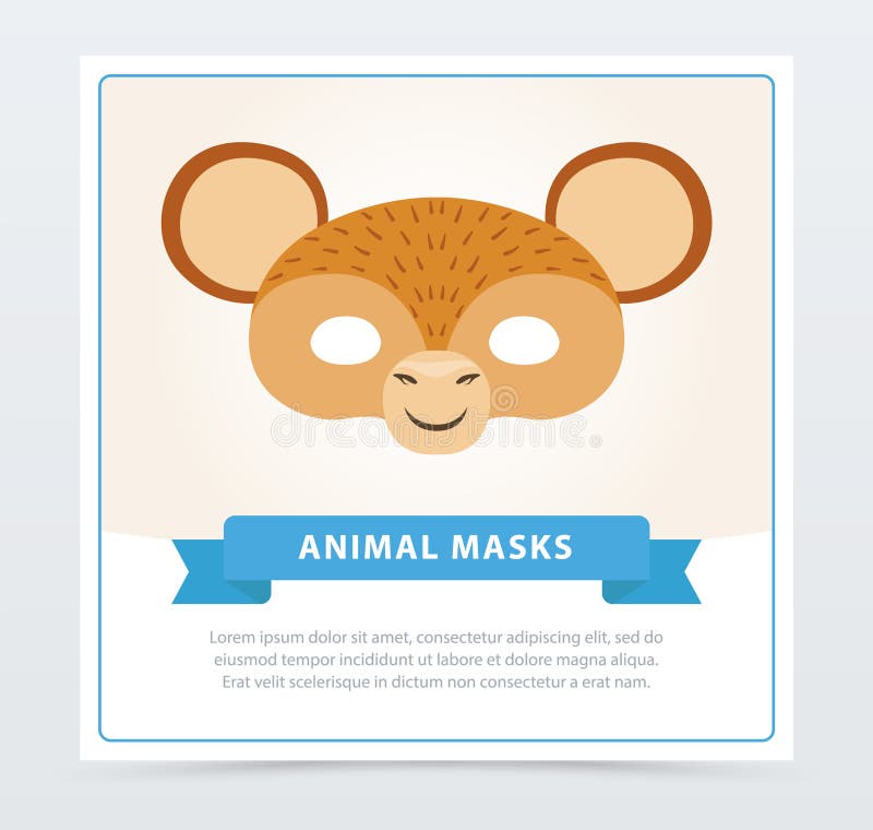 Affe Mit Großen Ohren, Abbildung, Vektor Vektor Abbildung ...