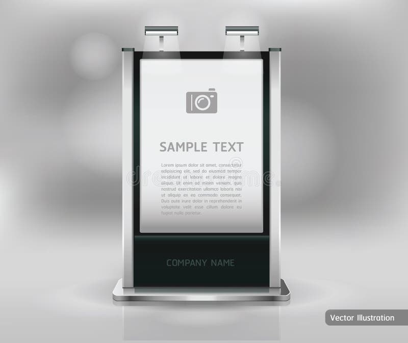 Affichage Commercial De Support D'exposition. Illustration de Vecteur ...