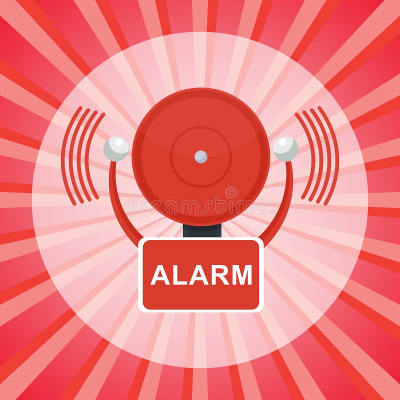 Affiche D'alarme D'incendie Illustration de Vecteur - Illustration du ...