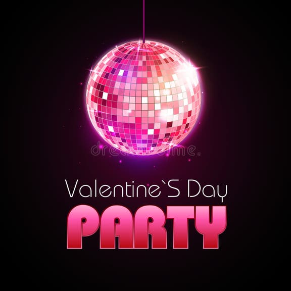 Affiche De Disco De Valentine Illustration de Vecteur - Illustration du ...