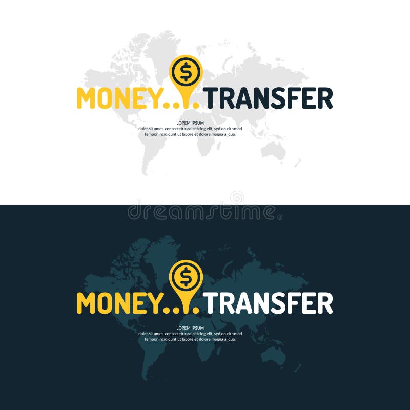 Affiche De Transfert D'argent Et Indicateur Modernes De Logo ...