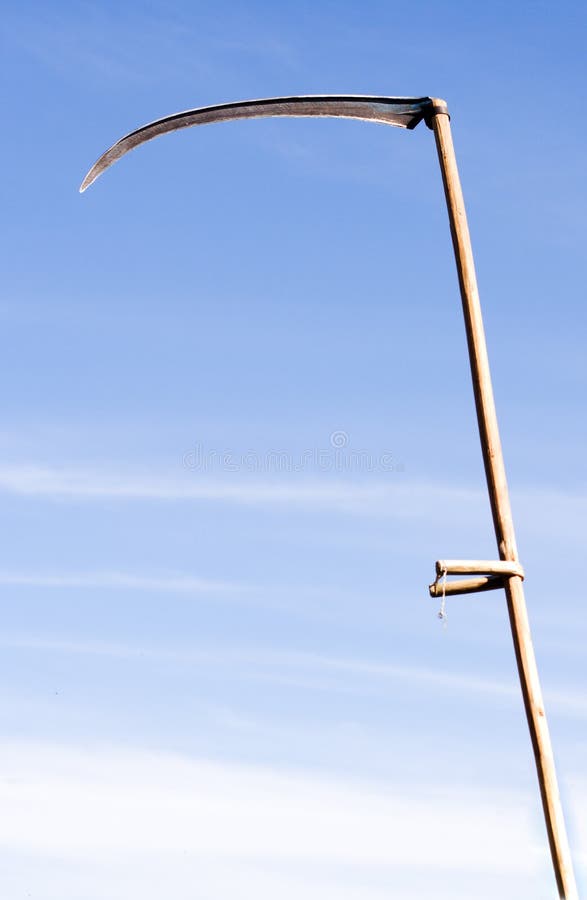 Affilare la falce immagine stock. Immagine di alzato, segno - 3072293