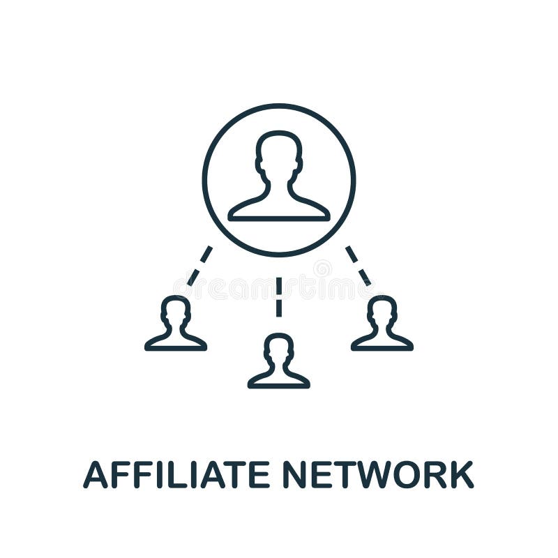 Affiliate Network Icon. Simple Line Element from Affiliate Marketing ...