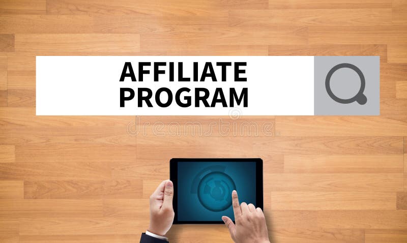 Affiliate Program on Digital Background. Stock Photo - Image of ...
