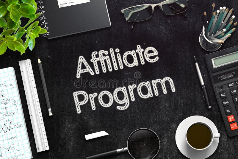 Affiliate Program on Digital Background. Stock Photo - Image of ...