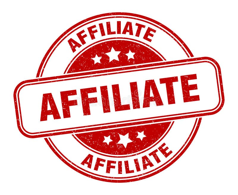 Affiliate stamp stock vector. Illustration of insignia - 95131008