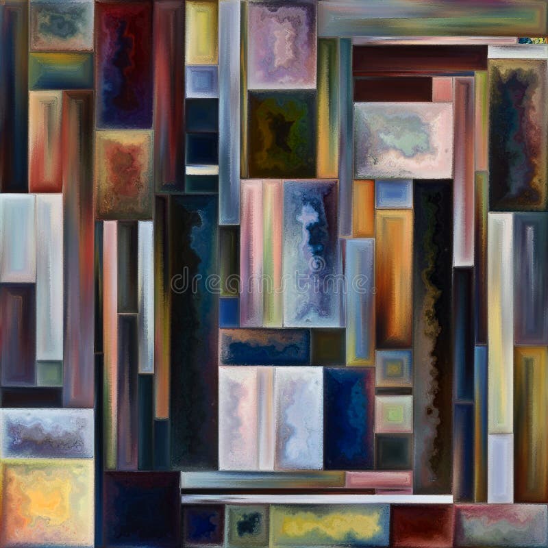 Shape Division in Art stock illustration. Illustration of modern ...