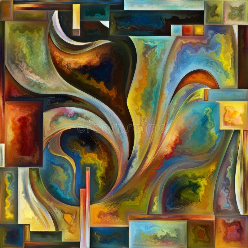 Shape Division in Art stock illustration. Illustration of beautiful ...
