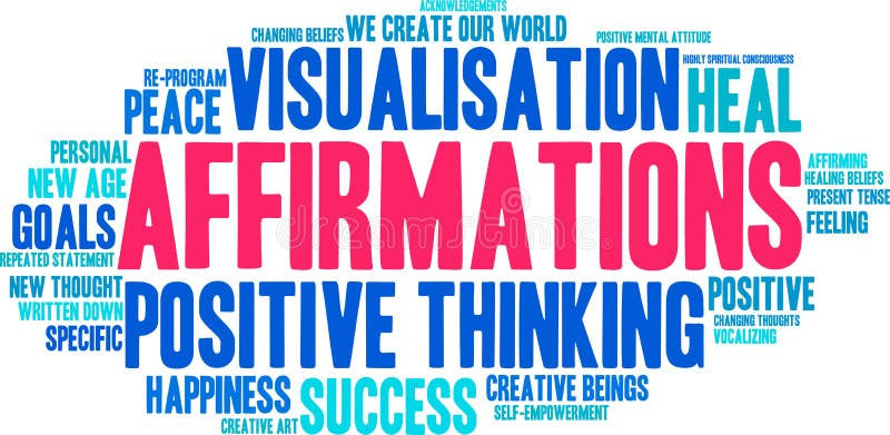 Positive Affirmations Stock Illustrations 752 Positive Affirmations