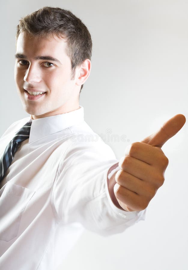 Affirmative! stock photo. Image of positive, businessman - 1582584