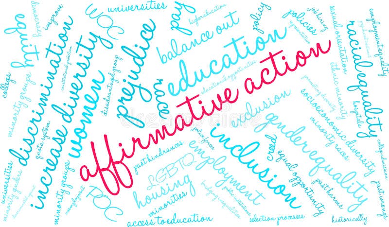Affirmative Action Word Cloud Stock Vector - Illustration of ...