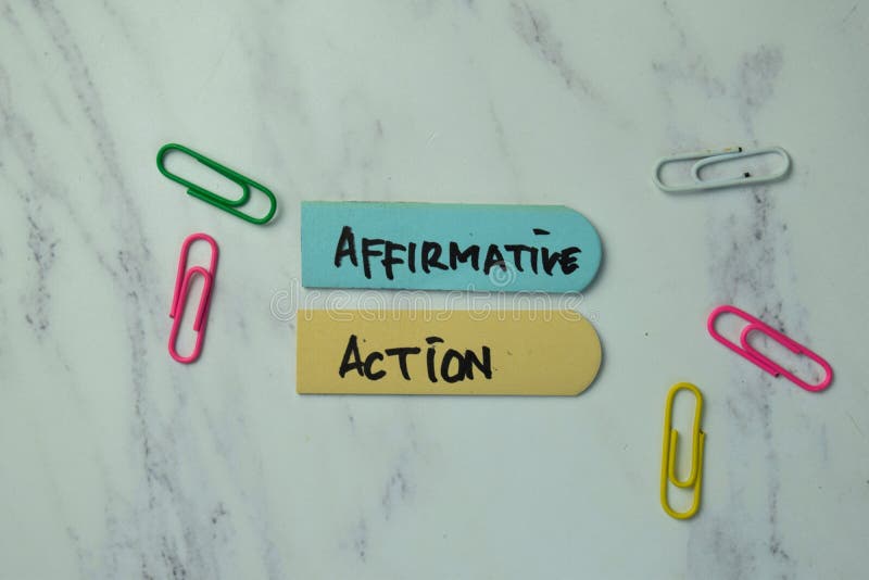 Affirmative Action- Phrase Words from Wooden Blocks with Letters Stock ...