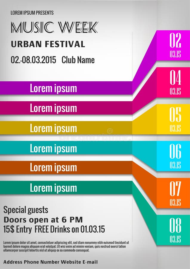 Flyer Electronic Music Festival, Sound Event, DJ Party Abstrakt ...