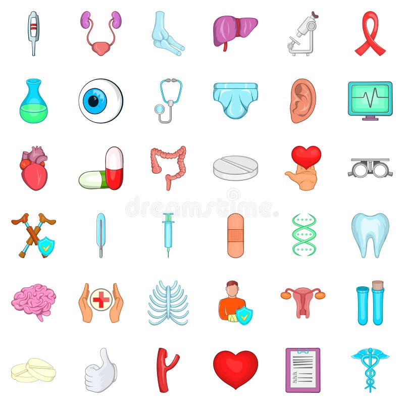 Affluence Icons Set, Cartoon Style Stock Vector - Illustration of ...