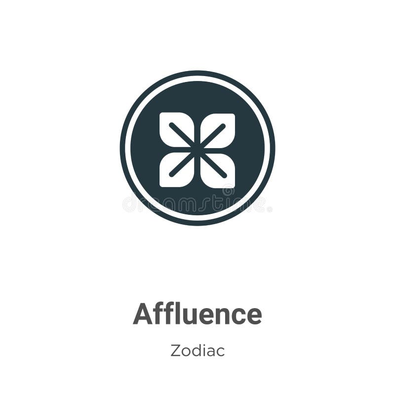 Affluence Isolated Icon. Simple Element Illustration From Zodiac ...