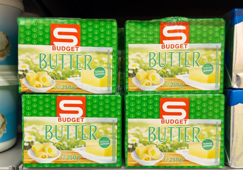 Affordable Budget Butter Packs on Store Shelf Editorial Image - Image ...