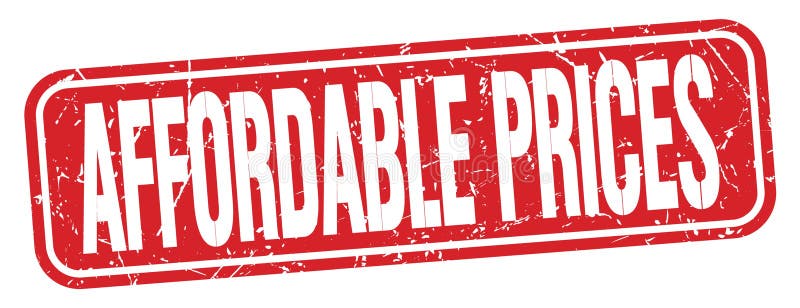 AFFORDABLE PRICES Text Written on Red Stamp Sign Stock Illustration ...