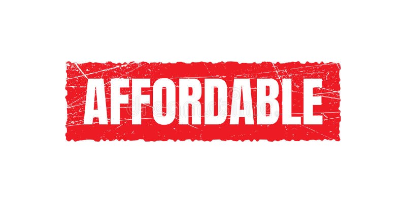 Affordable Red Stamp, Vector Graphic Illustration Stock Vector ...