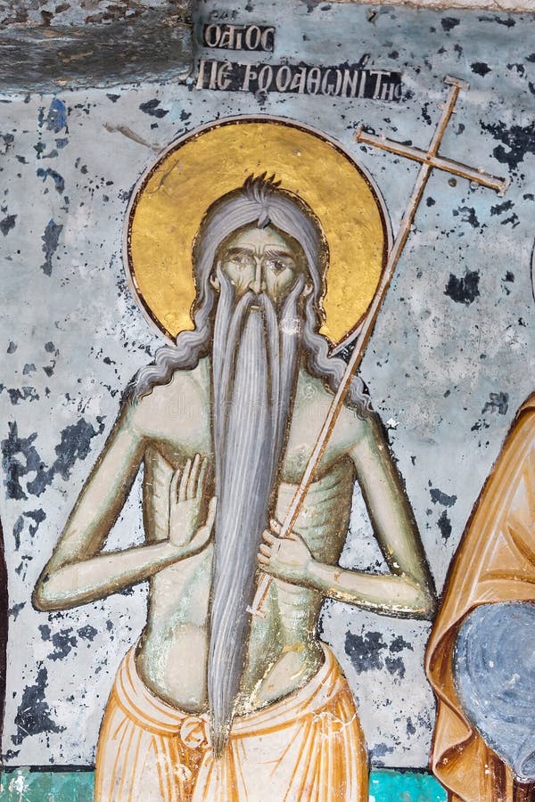 Affreschi logori dei san immagine stock editoriale. Immagine di santo ...