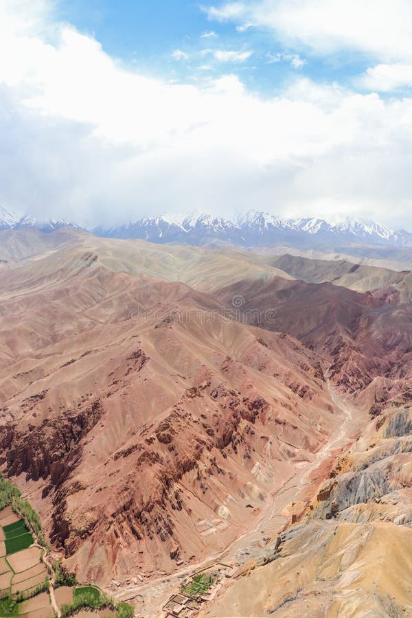 Afghanistan from the air stock photo. Image of desert - 153260162