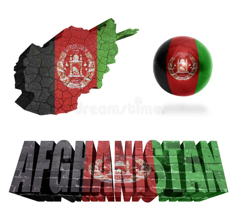 Afghanistan Symbols stock photo. Image of asian, patriotism - 100347206