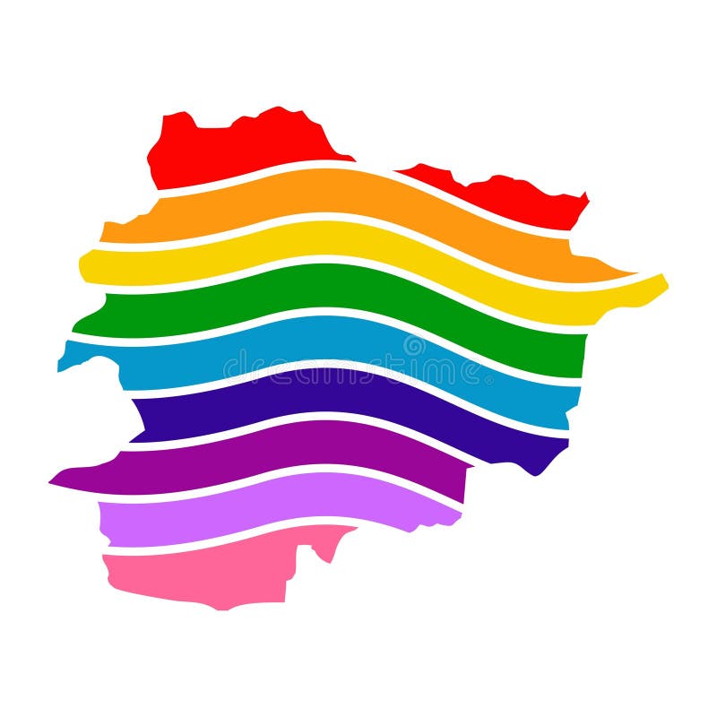 Andorra Swoosh Silhouette Rainbow Map Stock Illustrations – 1 Andorra ...