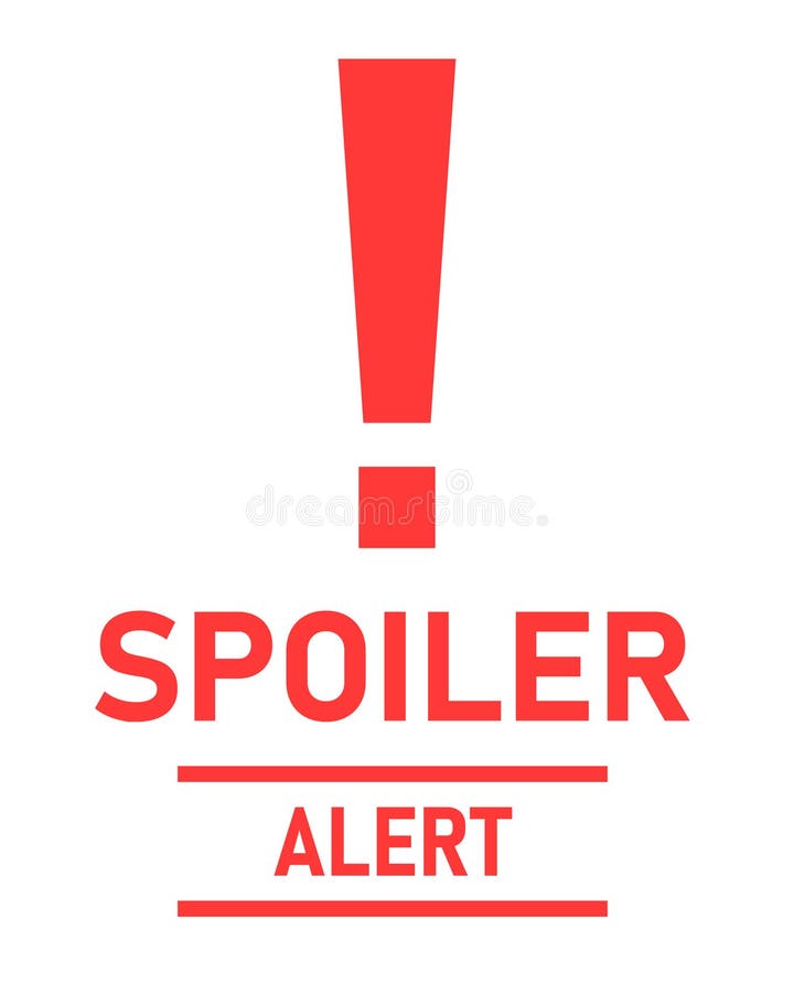 Afiche De Alerta De Spoiler. Ilustración del Vector - Ilustración de ...
