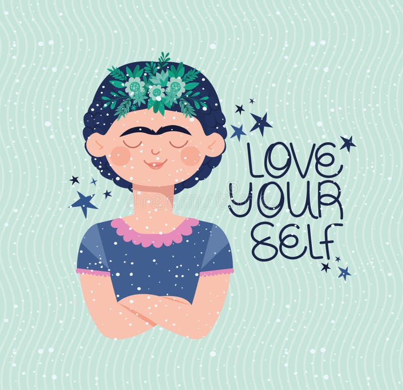 Afiche de frida kahlo ilustración del vector. Ilustración de vector ...