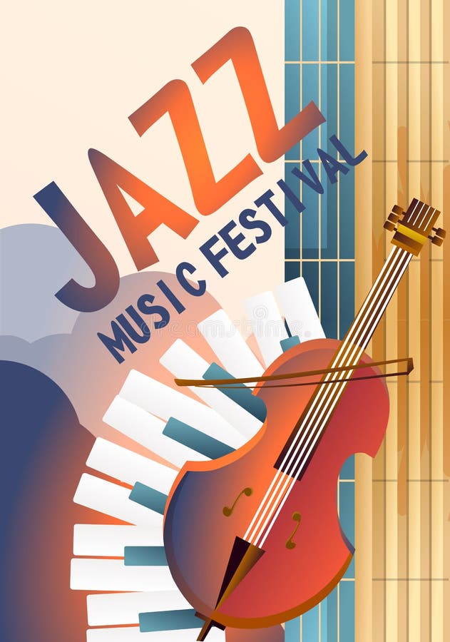 Afiche musical de jazz ilustración del vector. Ilustración de elemento ...