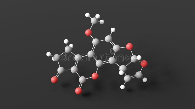 Aflatoxin B1 Molecular Structure, Aflatoxin, Ball and Stick 3d Model ...
