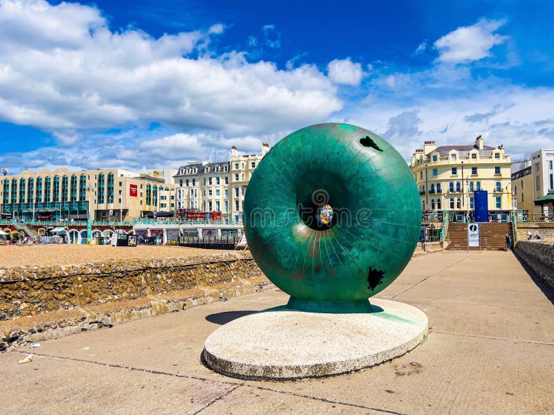 ‘Afloat’ Doughnut Structure Editorial Photography - Image of beach ...