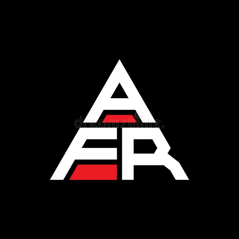 AFR Triangle Letter Logo Design with Triangle Shape. AFR Triangle Logo ...